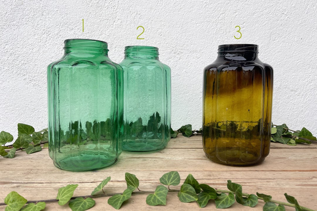 Vintage XL Canning Jar, Big Vintage Glass Jar, Pickles Glass - Etsy