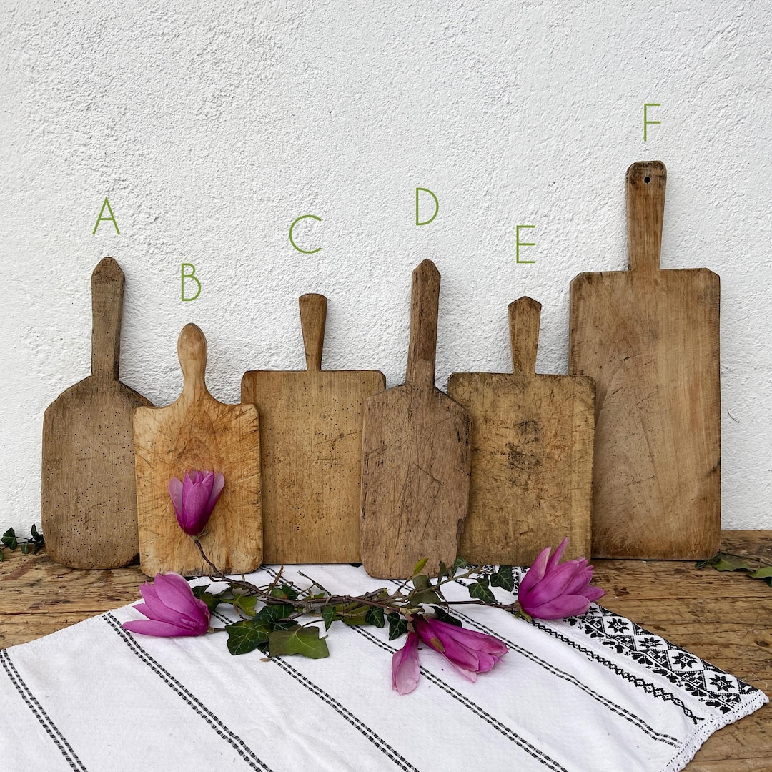 Light Wood Primitive Cutting Boards, Vintage Food Photo Prop, Flat Lay ...