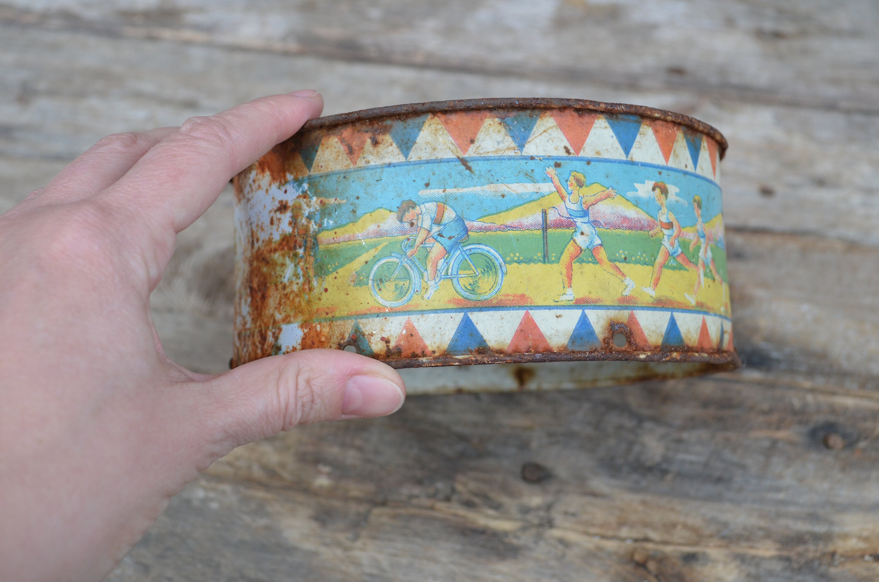 Vintage Toy Drum With Communist Lithography Print - Etsy