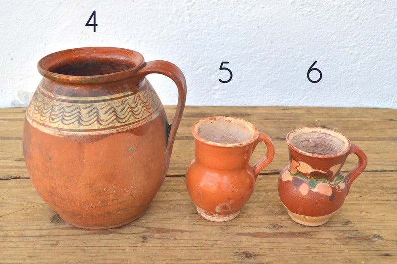 Traditional Jugs Antique Clay Pitcher Primitive Water | Etsy