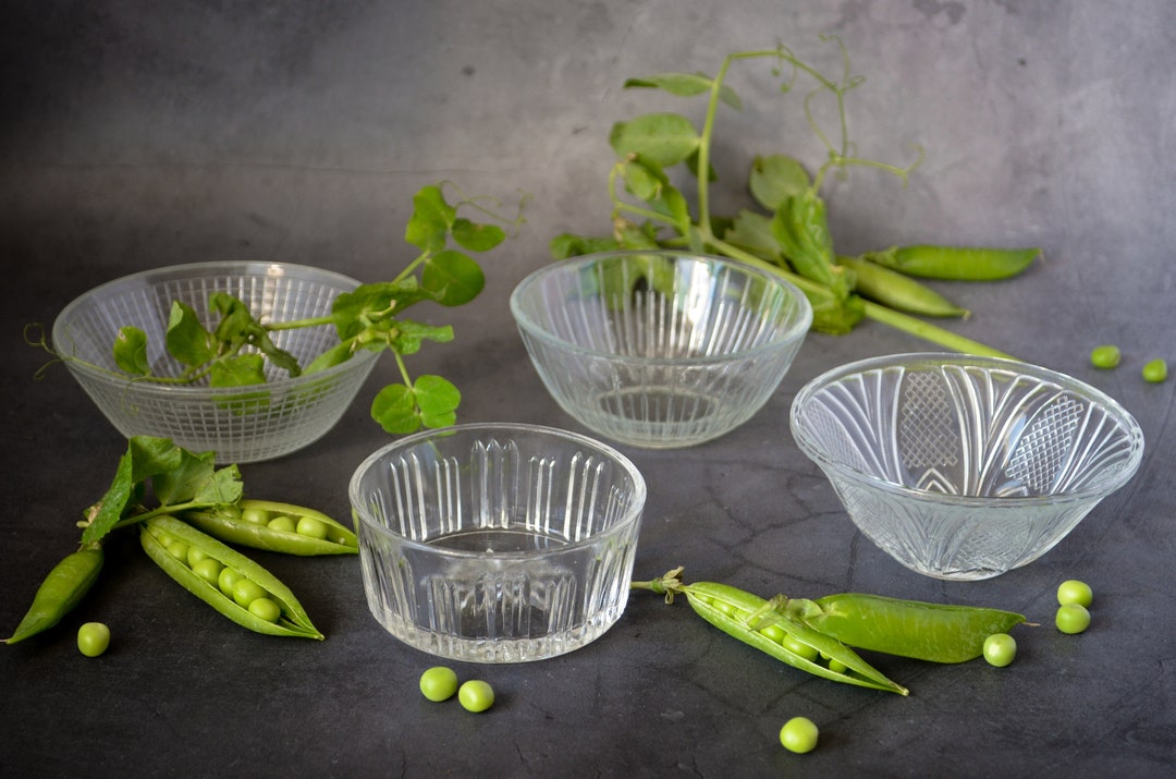 Vintage Clear Glass Pinch Bowls for Food Photo Props - Etsy