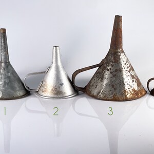 Vintage Rusty Funnel, Repurposed Candle Holder,rustic Food Photo Prop ...