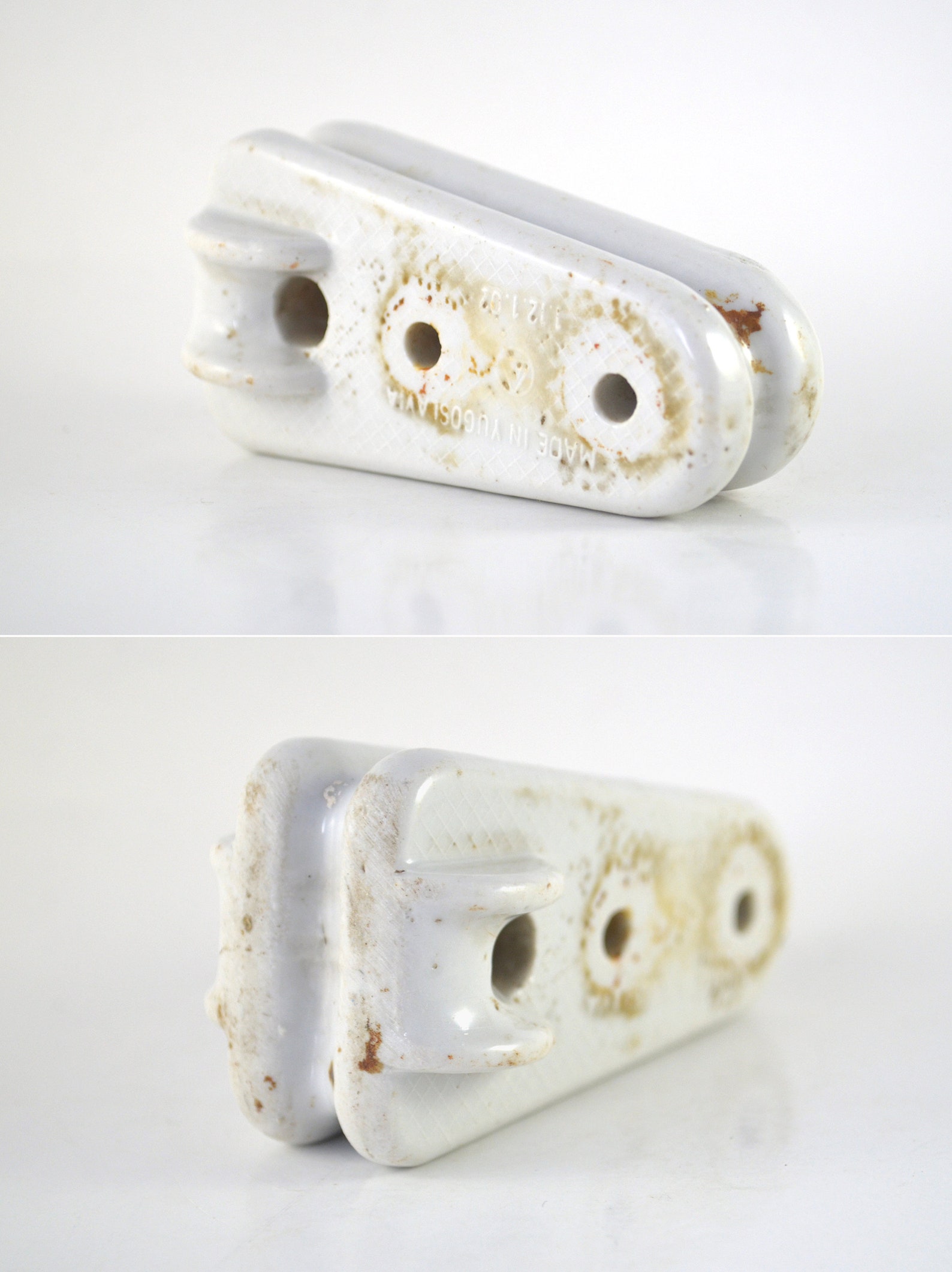 Set of 5 Porcelain Insulators European Guy Wire Strain - Etsy