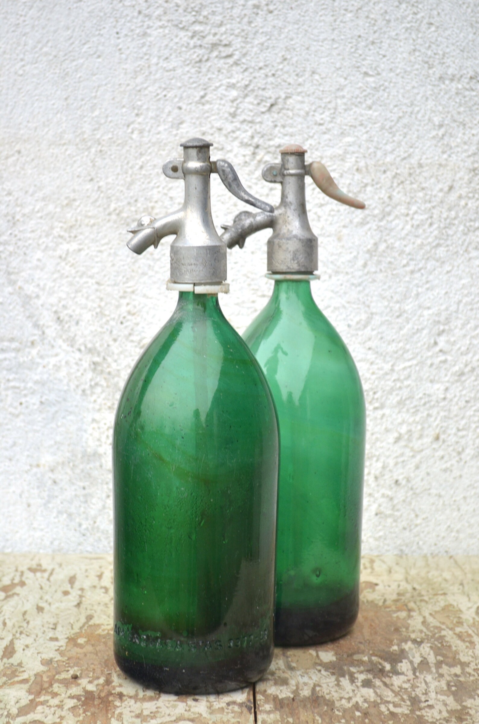 Emerald Green Vintage Soda Seltzer Siphon Bottles From Romania - Etsy