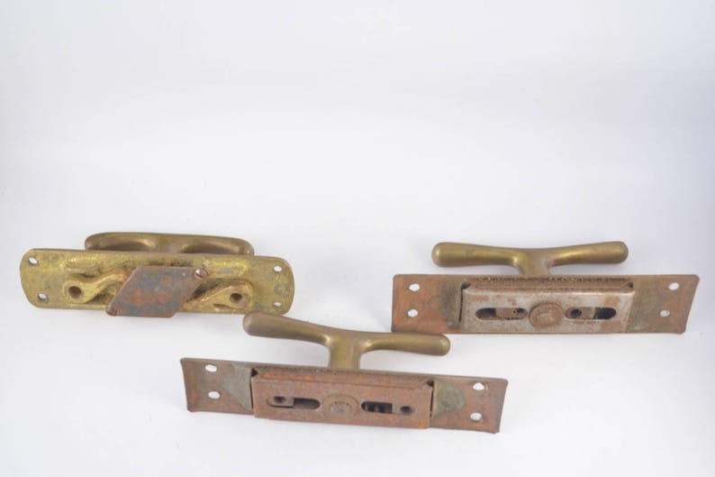 Vintage Window Handles Solid Brass Lever | Etsy