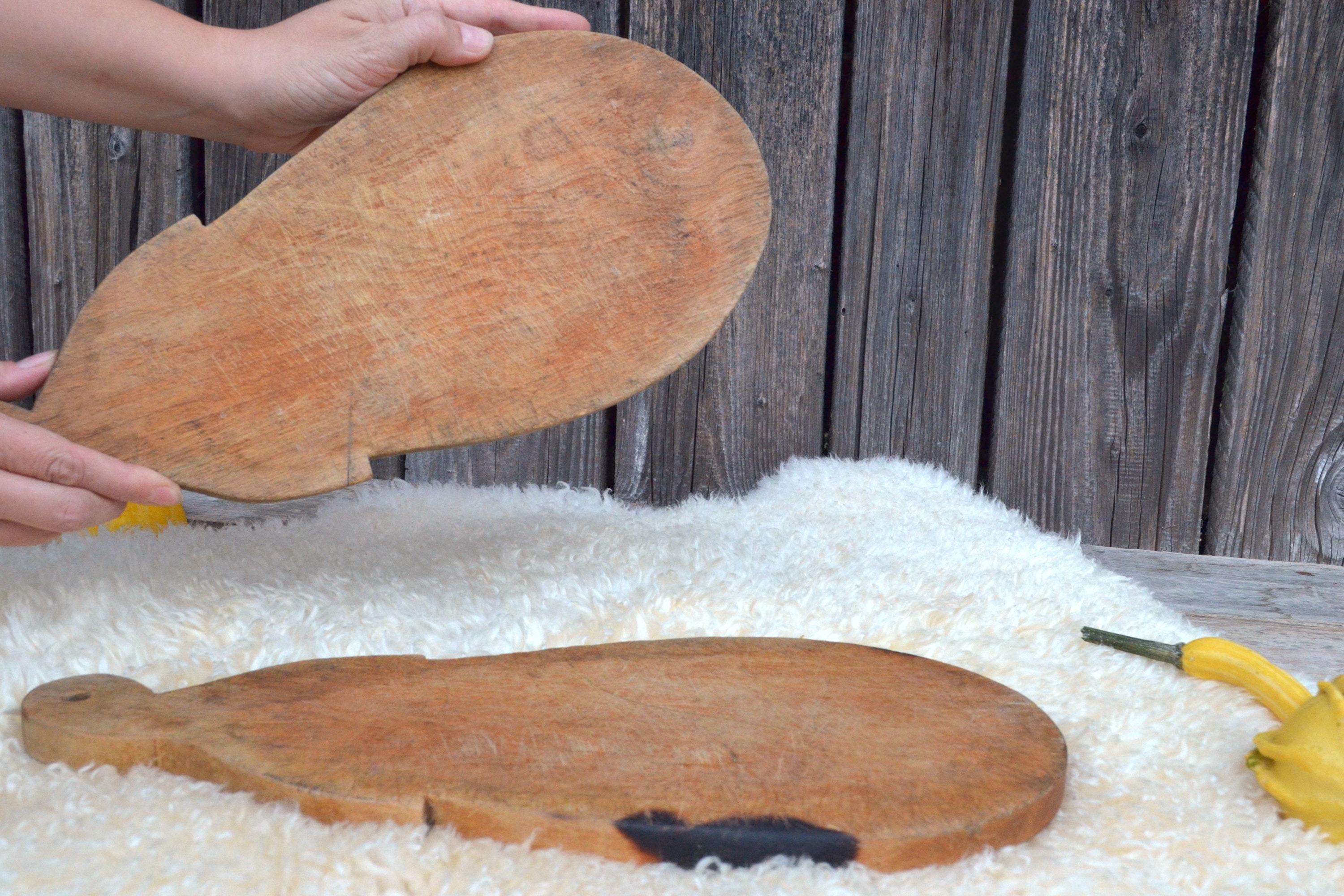 Primitive Chopping Board Antique Solid Wood Board Rustic | Etsy