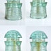 Aqua Blue Glass Insulators Set of 2 Vintage Romanian - Etsy