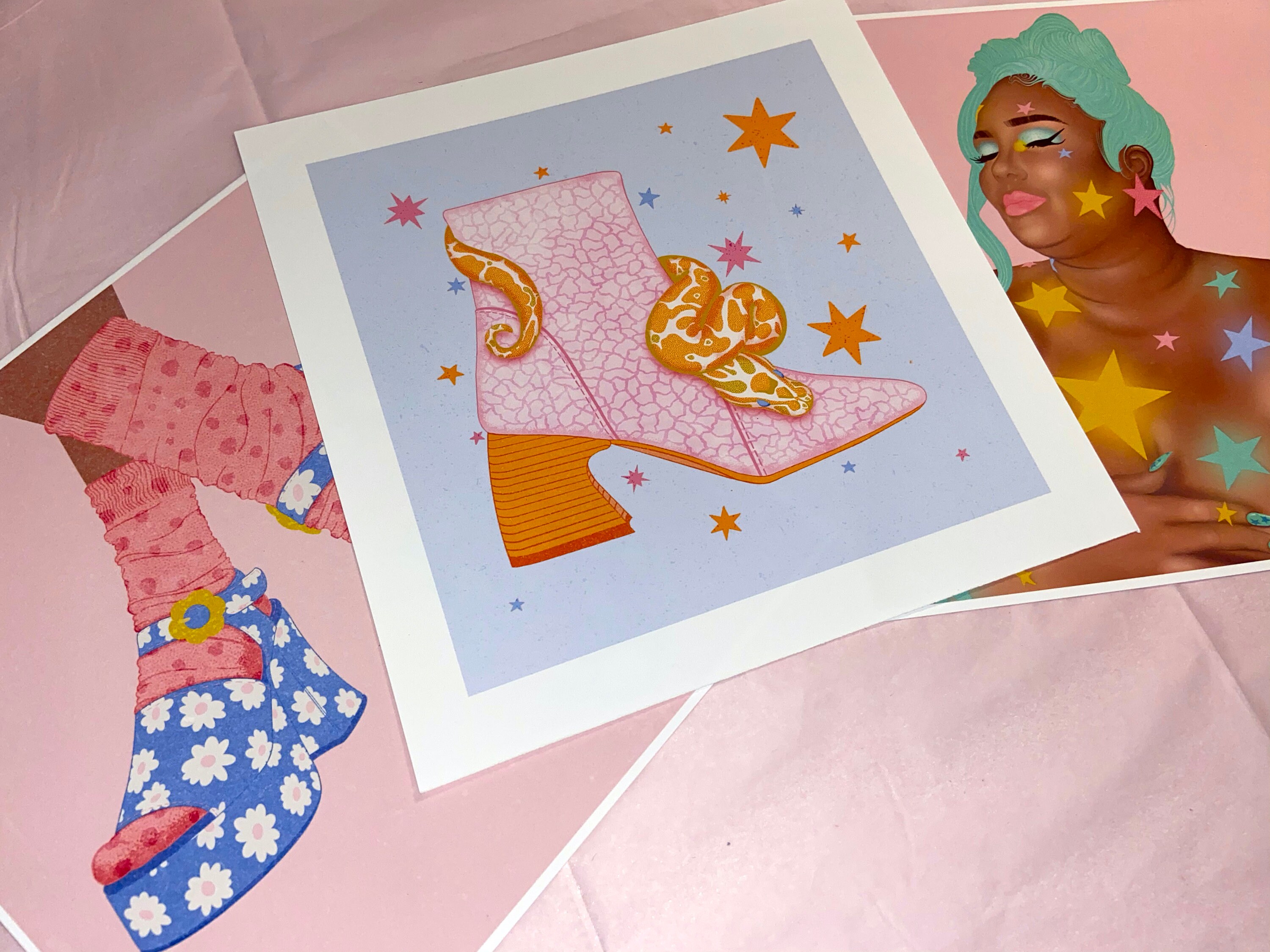 There's A Snake in My Boots Art Print - Etsy