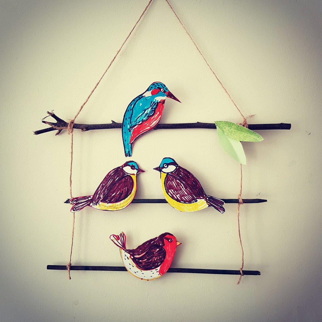 Cheaper Than a Coffee.make Your Own Bird Wall Hanging.british Bird ...