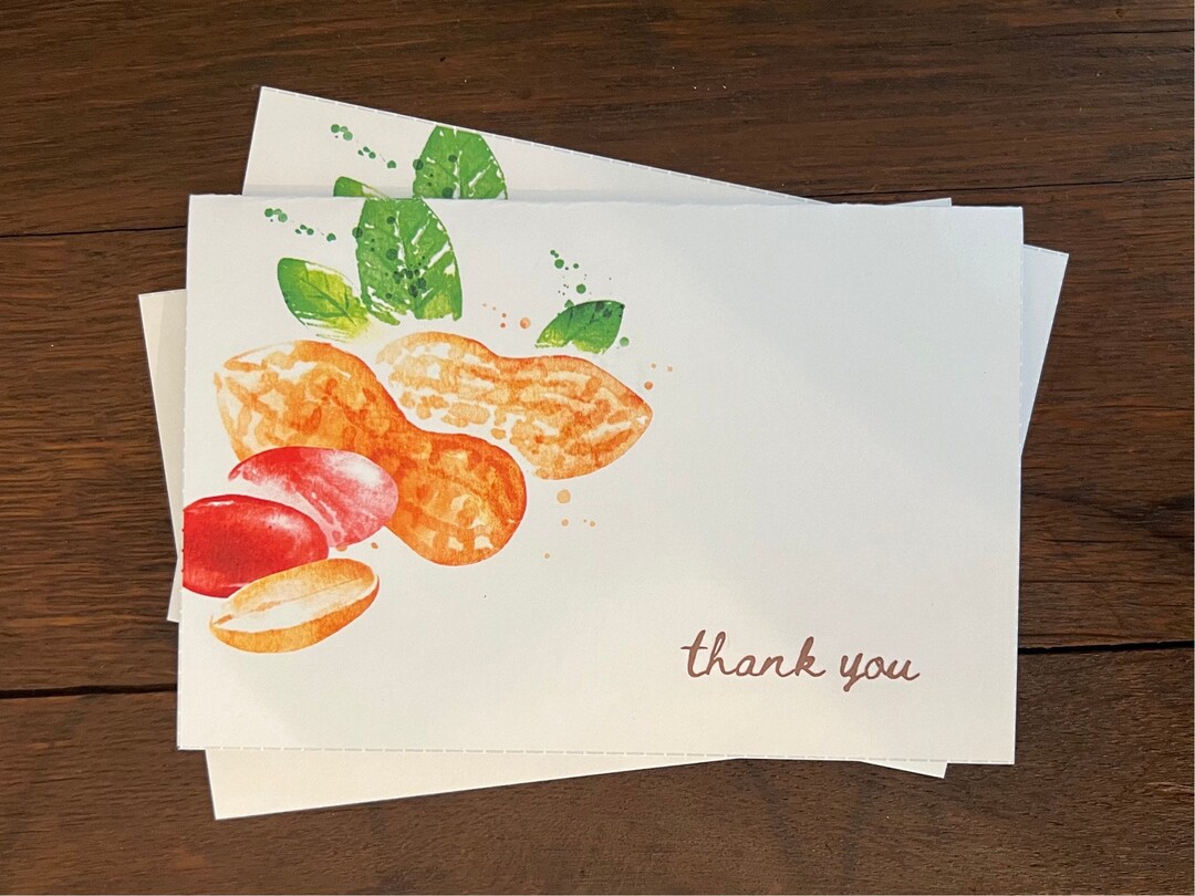 Peanuts Farm Thank You Note Card 4"x6" Printable Download, Blank Folded ...