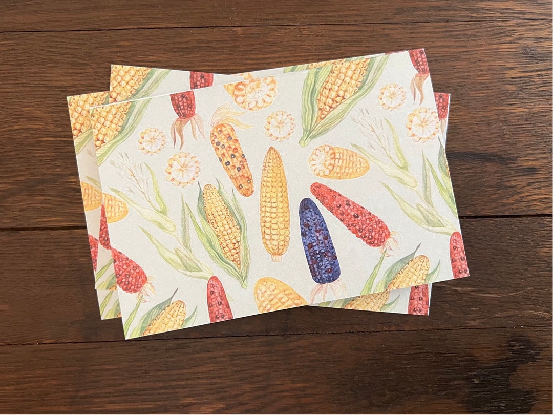 Corn Note Card 4"x6" Printable Download - Etsy