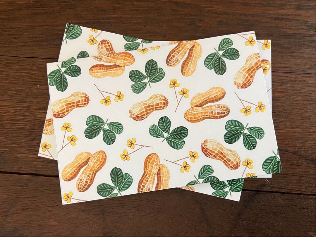 Peanut Note Card 4"x6" Printable Download - Etsy