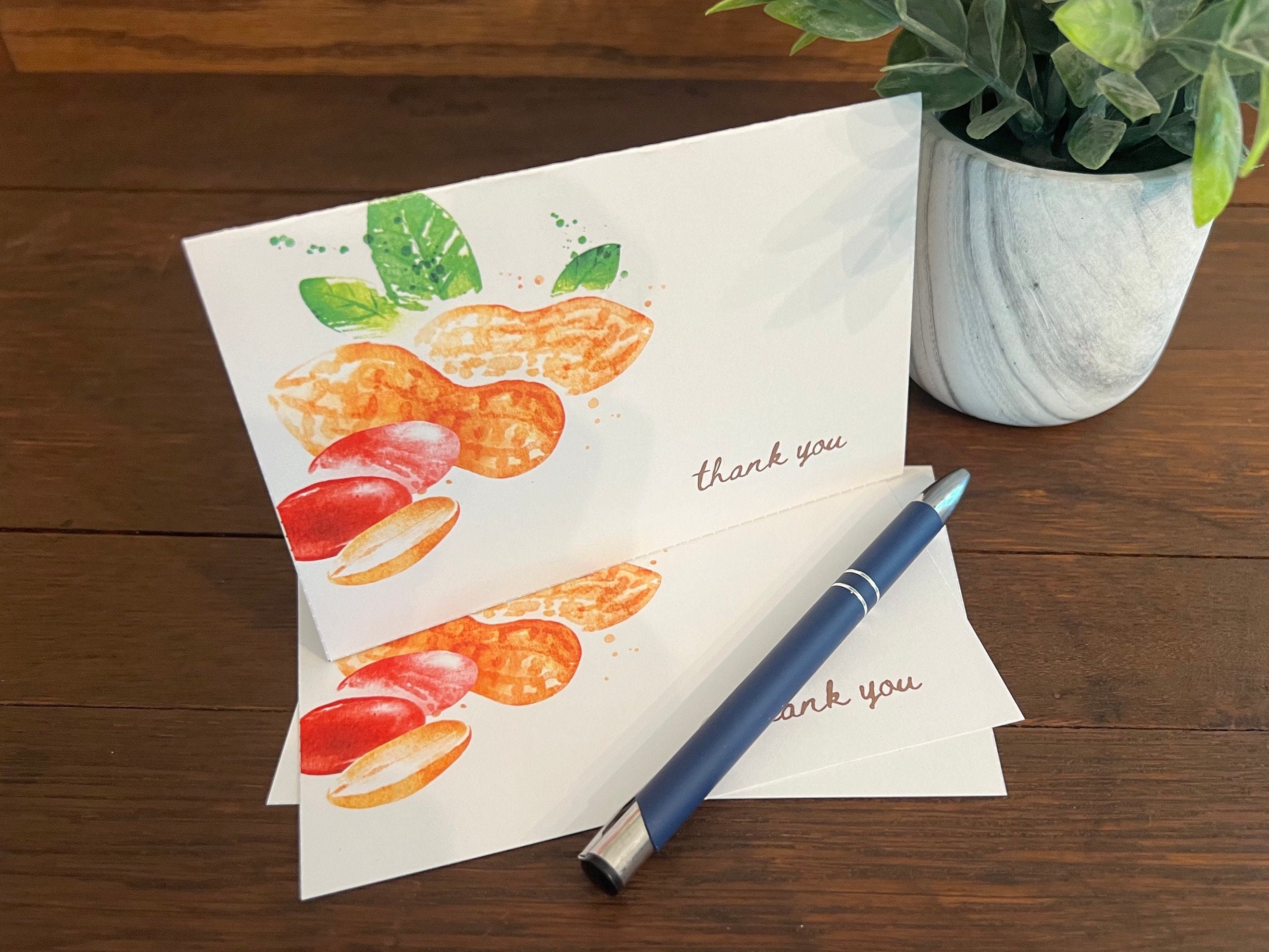 Peanuts Farm Thank You Note Card 4"x6" Printable Download, Blank Folded ...