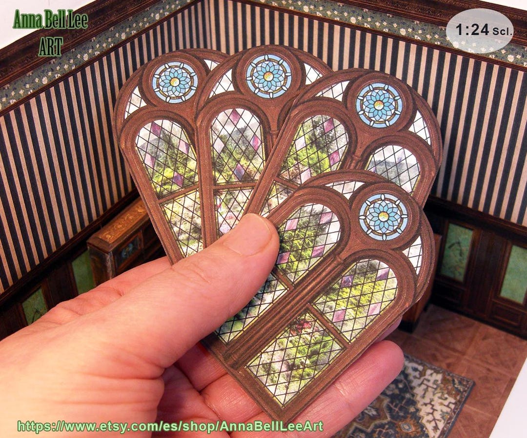 Dollhouse Windows 1:24 Scale, for the Spring and Summer Season ...