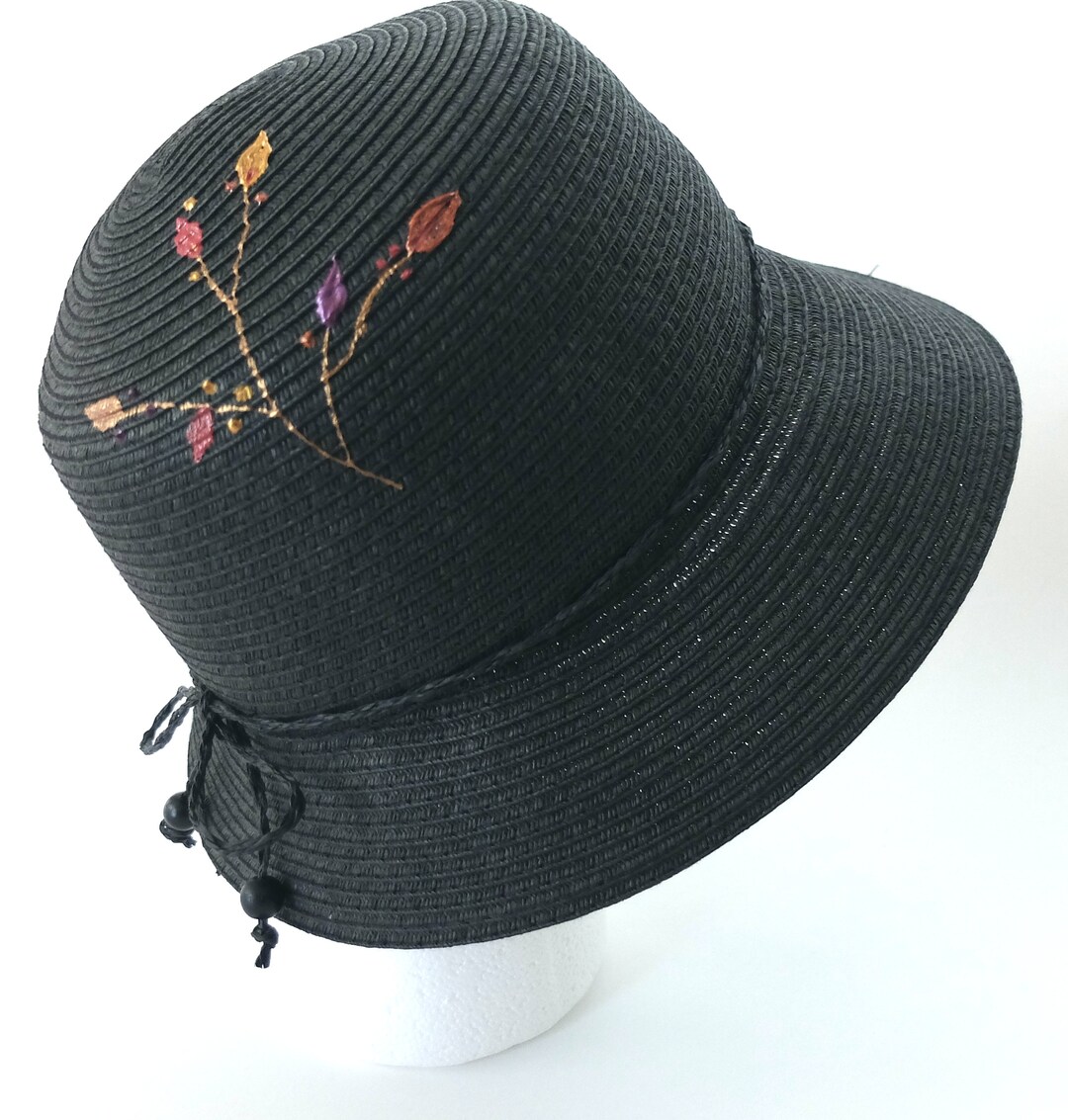 Hand Painted Bucket Hat--"autumn Leaves" - Etsy