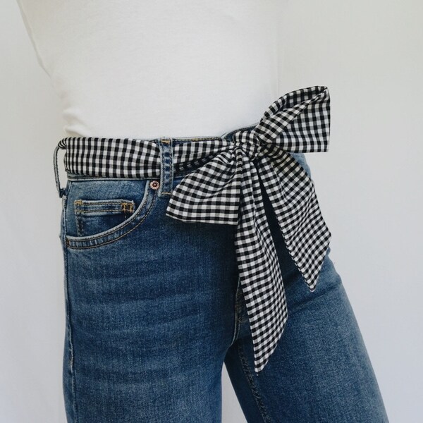 Leather Tie Belt - Etsy