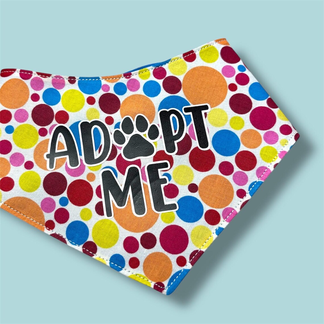 Adopt Me Reversible Snap-on Pet Bandana, Snap on Dog Bandanas, Cat ...