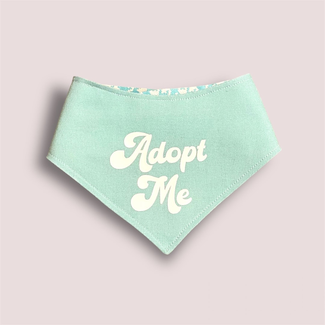 Adopt Me Reversible Snap-on Pet Bandana, Snap on Dog Bandanas, Cat ...