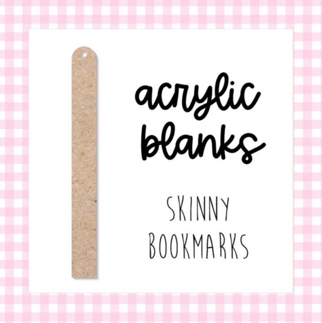 Acrylic Blanks | Acrylic Skinny Bookmark | Acrylic Accessories ...