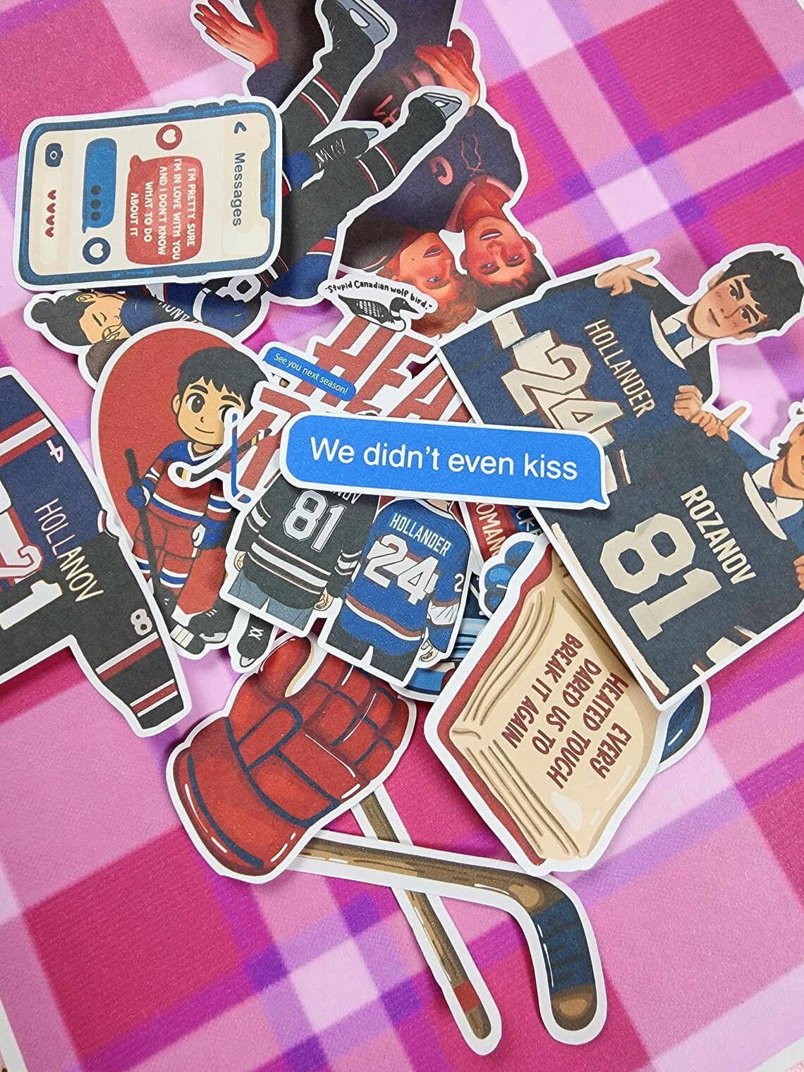 Heated Rivalry Die Cut: Scott & Kip, Lucky Banana Socks, Junk Journal ...