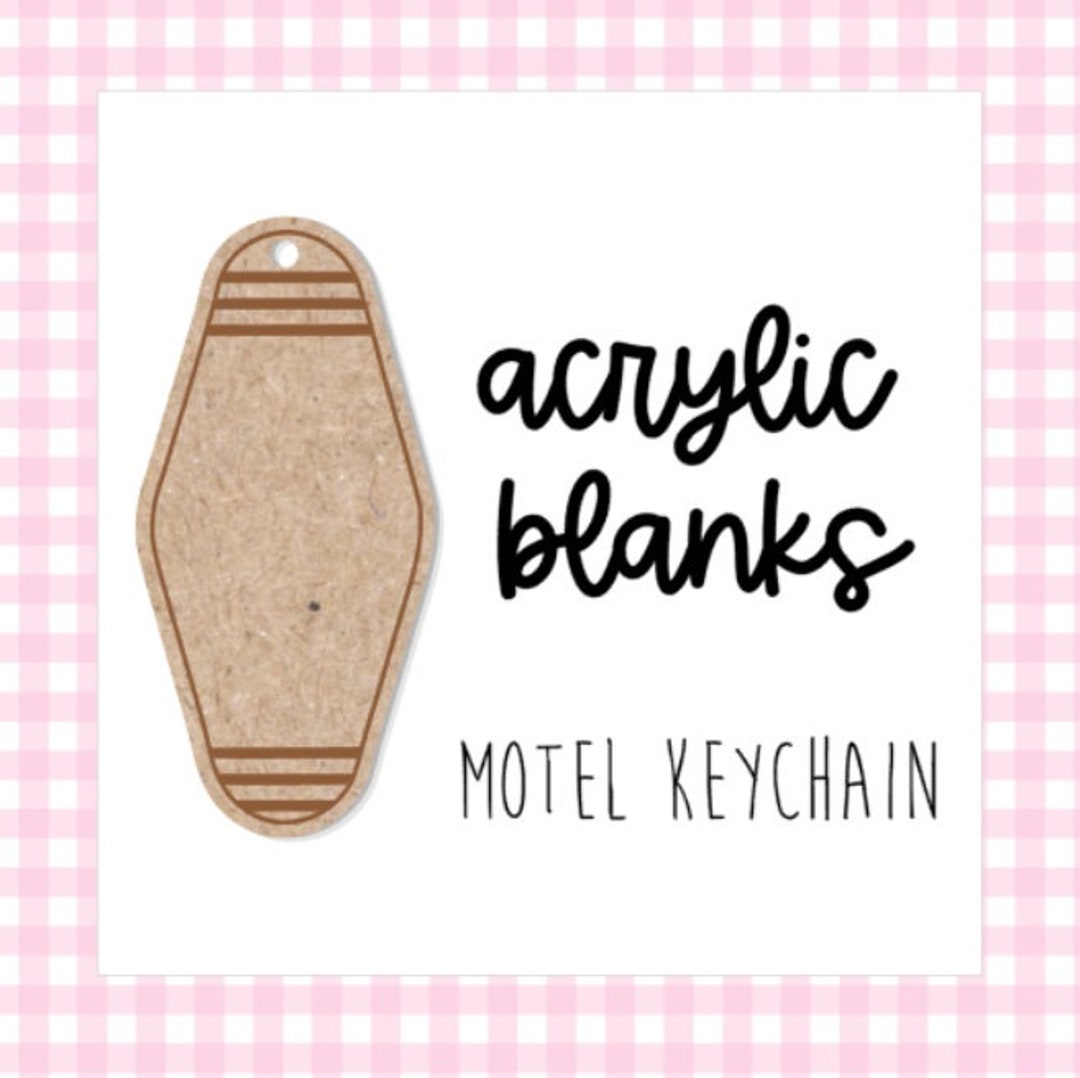 Clear Acrylic Vintage Motel Keychain Blanks: DIY Craft Supplies - Etsy