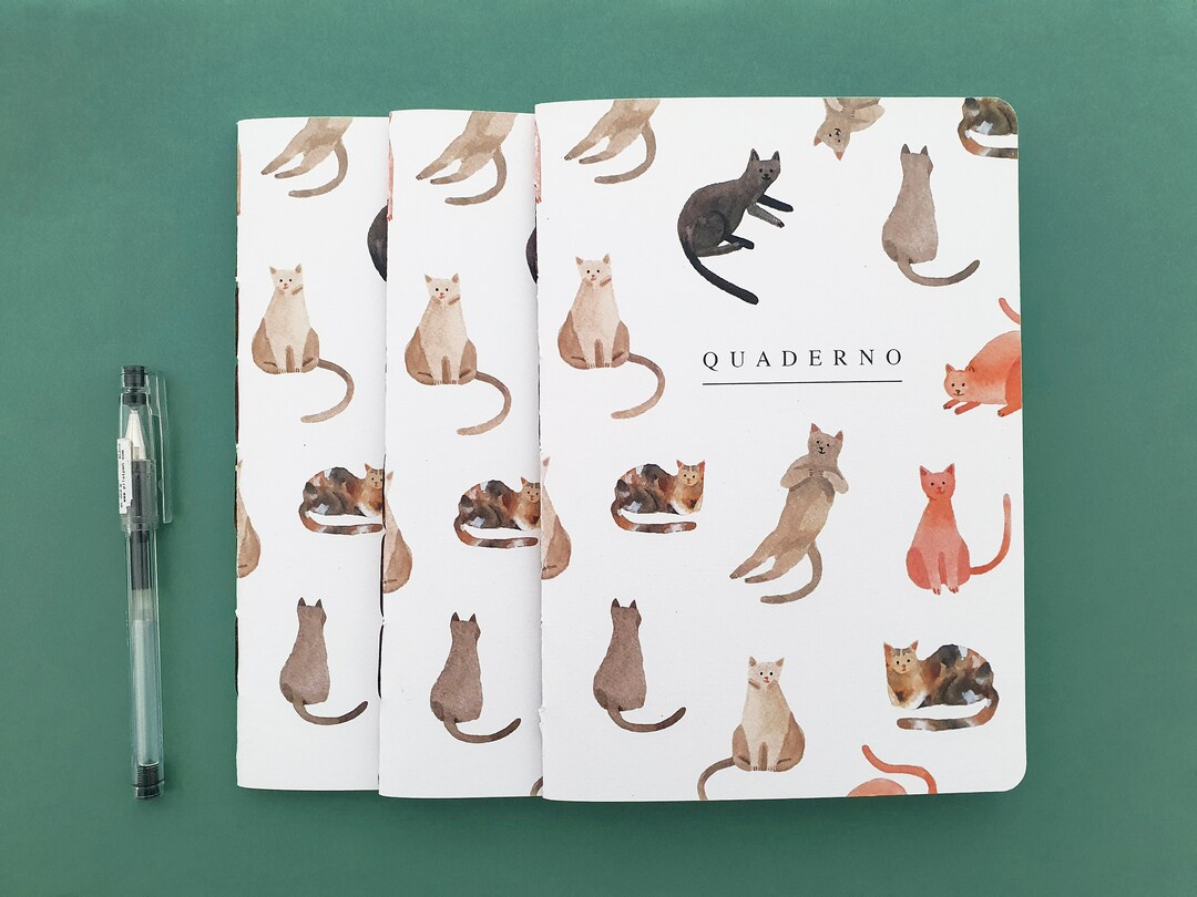 Handmade Notebook Cats | A5 | 48 Pages - Etsy