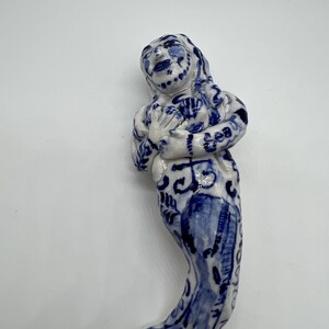 Blue Delft Mermaid With Hanger - Etsy