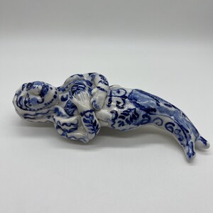 Blue Delft Mermaid With Hanger - Etsy