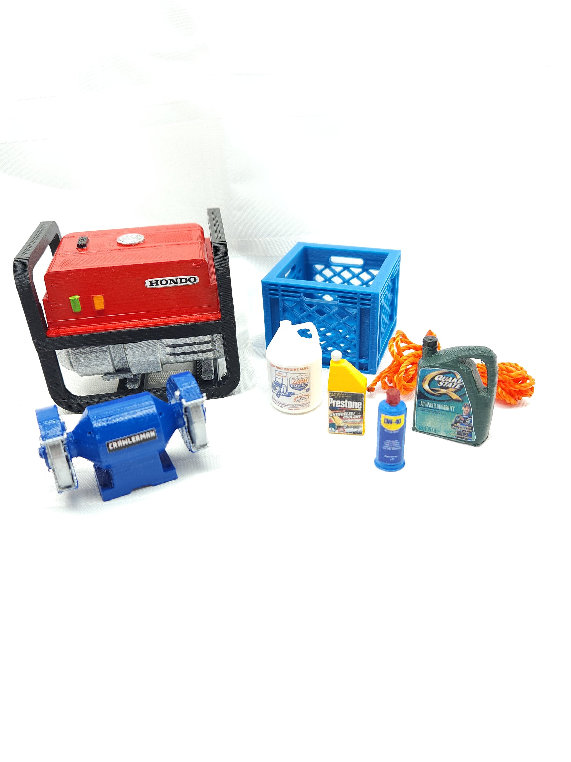 Scale Honda Generator & Milk Crate Kit: RC Crawler Garage Accessories ...