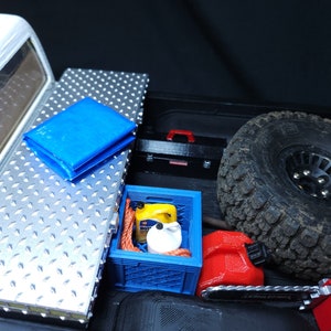 Scale Crawler Diamond Plate Toolbox RC Truck Bed Box RC4WD Trail Finder ...