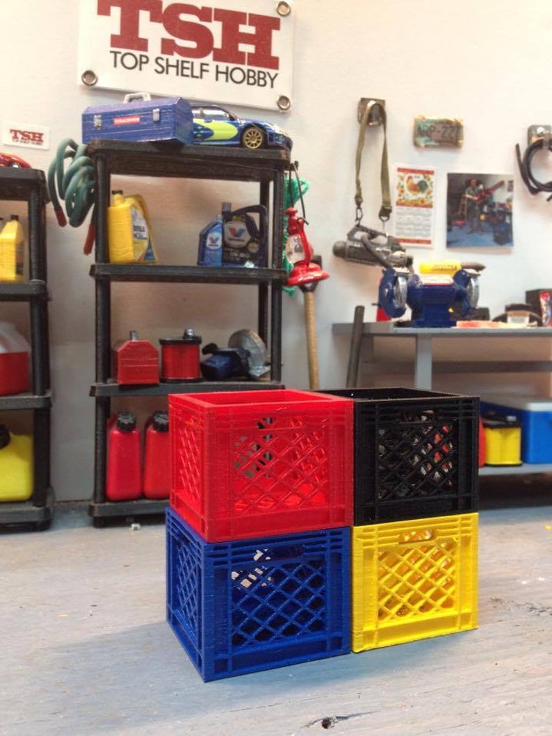 Miniature Milk Crates, Scale Garage Accessory for RC Crawlers - Etsy