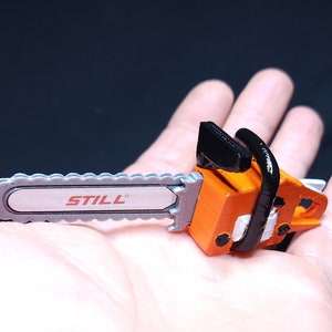 Orange Chainsaw 1/10 Scale RC Accessory NECA Toys Action Figure Chain ...