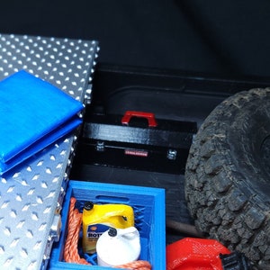 Scale Tool Box Miniature RC Accessory for Rock Crawlers Scale Garage 1/ ...