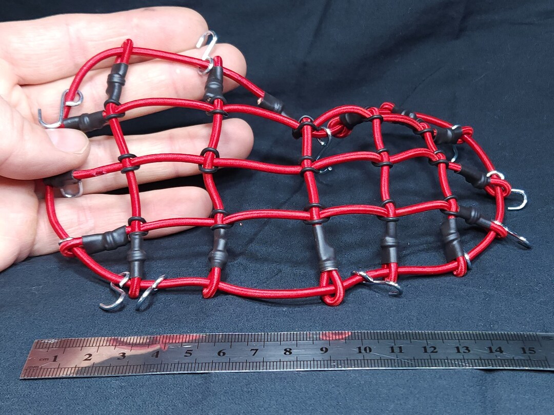 1/10 Scale Red Cargo Net - Secure Your RC Rock Crawler Accessories ...