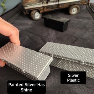 1/18 Scale Crawler Diamond Plate Toolbox RC Truck Bed Cargo Box FMS ...