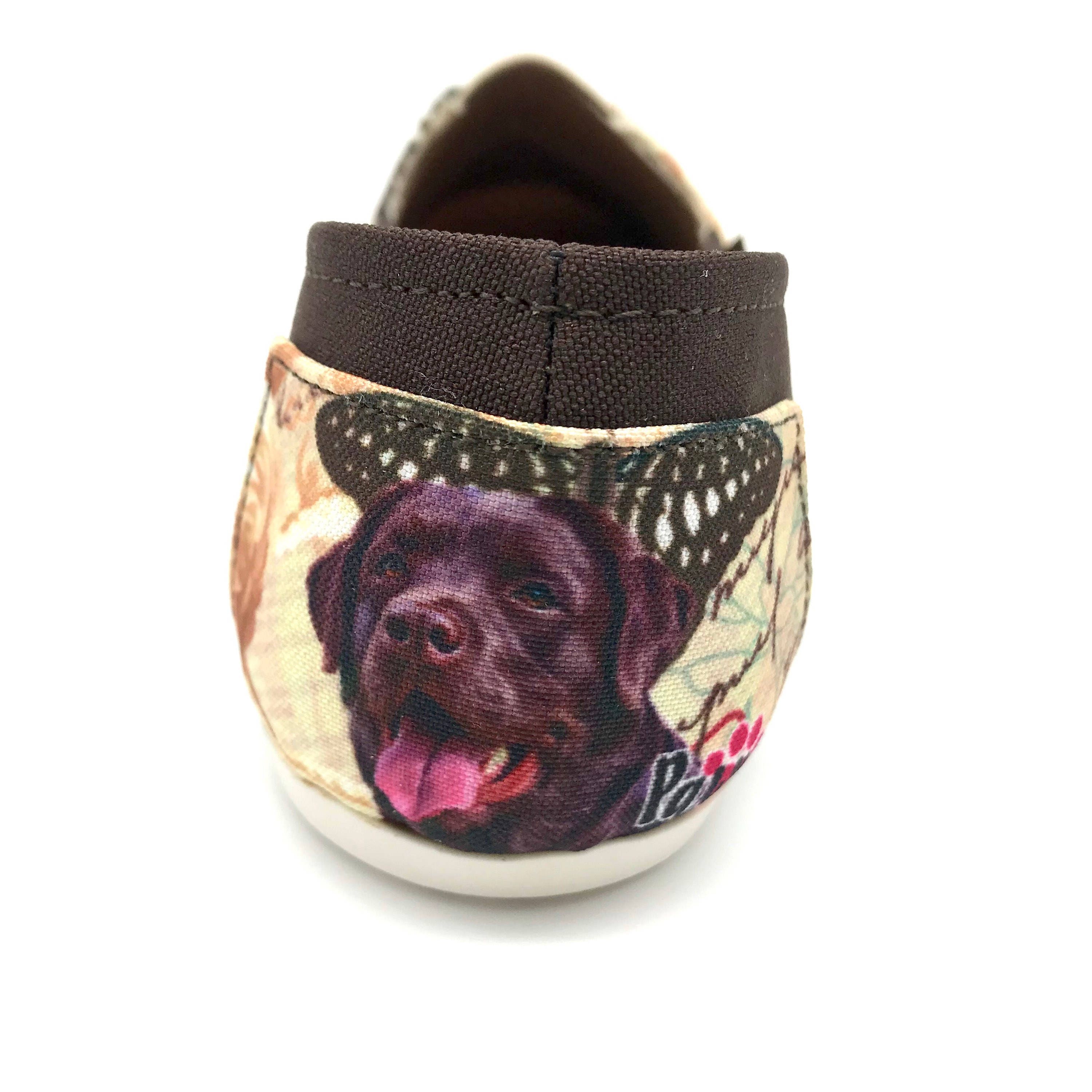 LABRADOR CHOCOLATE SHOES Women Shoes Dog Lovers Dog Breeds | Etsy