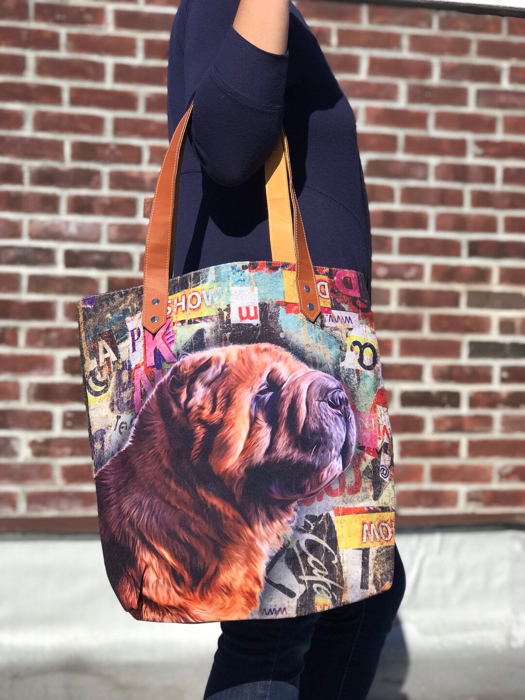 Shar Pie Tote Bag, Tote Bag, Animal Lovers, Dog Lovers, Dog Lover ...
