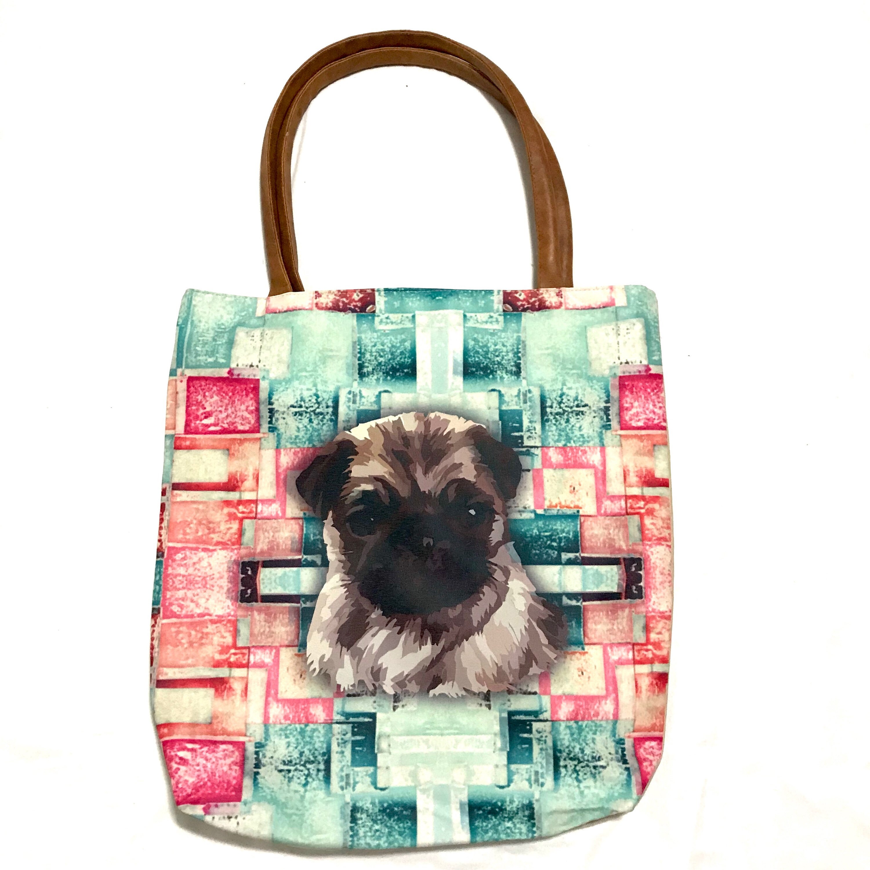 PUG Tote Bag Tote Bag Animal Lovers Dog Lovers Dog Lover | Etsy