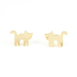 CAT EARRINGS 24K, Cat Breeds, Pet Lovers, Earrings for Women, Unique ...