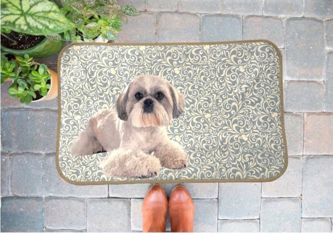 Shih Tzu Dog Mat, Anti-slip Pet Rug (15x21) - Etsy