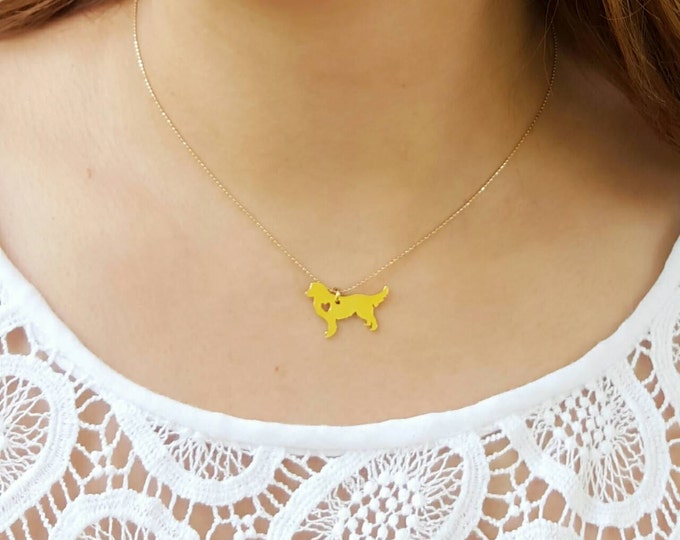 Handcrafted Beaded Golden Retriever Brown Dog Face Portrait Pendant ...