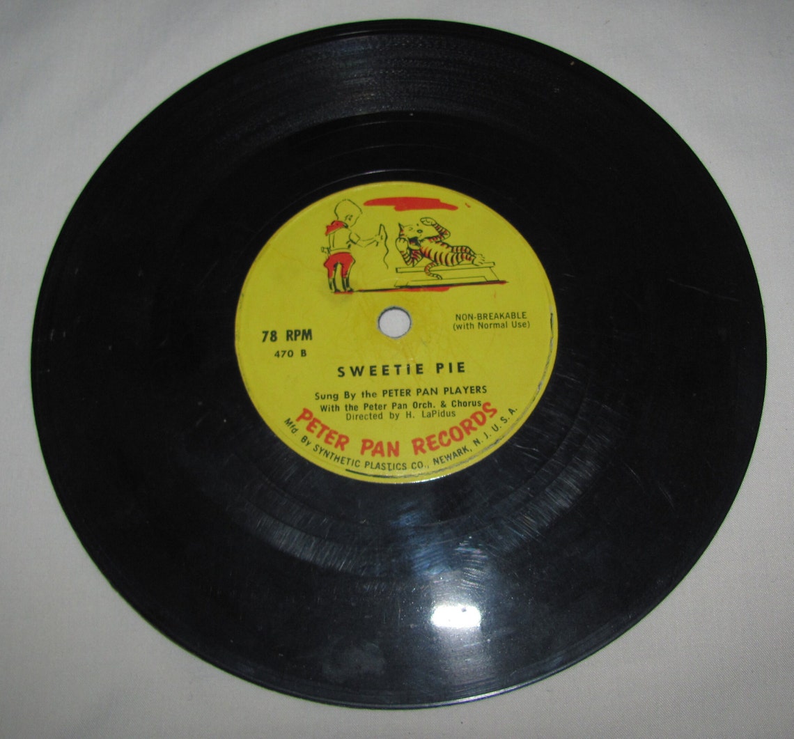 Vintage 1940s Peter Pan Records 78 RPM Vinyl Record Album Sweetie Pie ...
