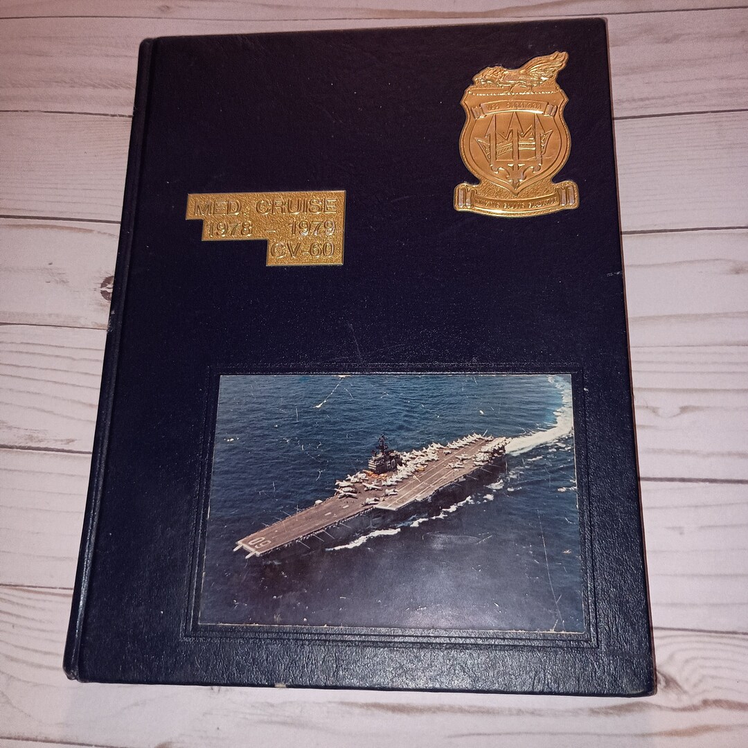 Vintage 1978 1979 USS Saratoga Aircraft Carrier US United States Navy ...