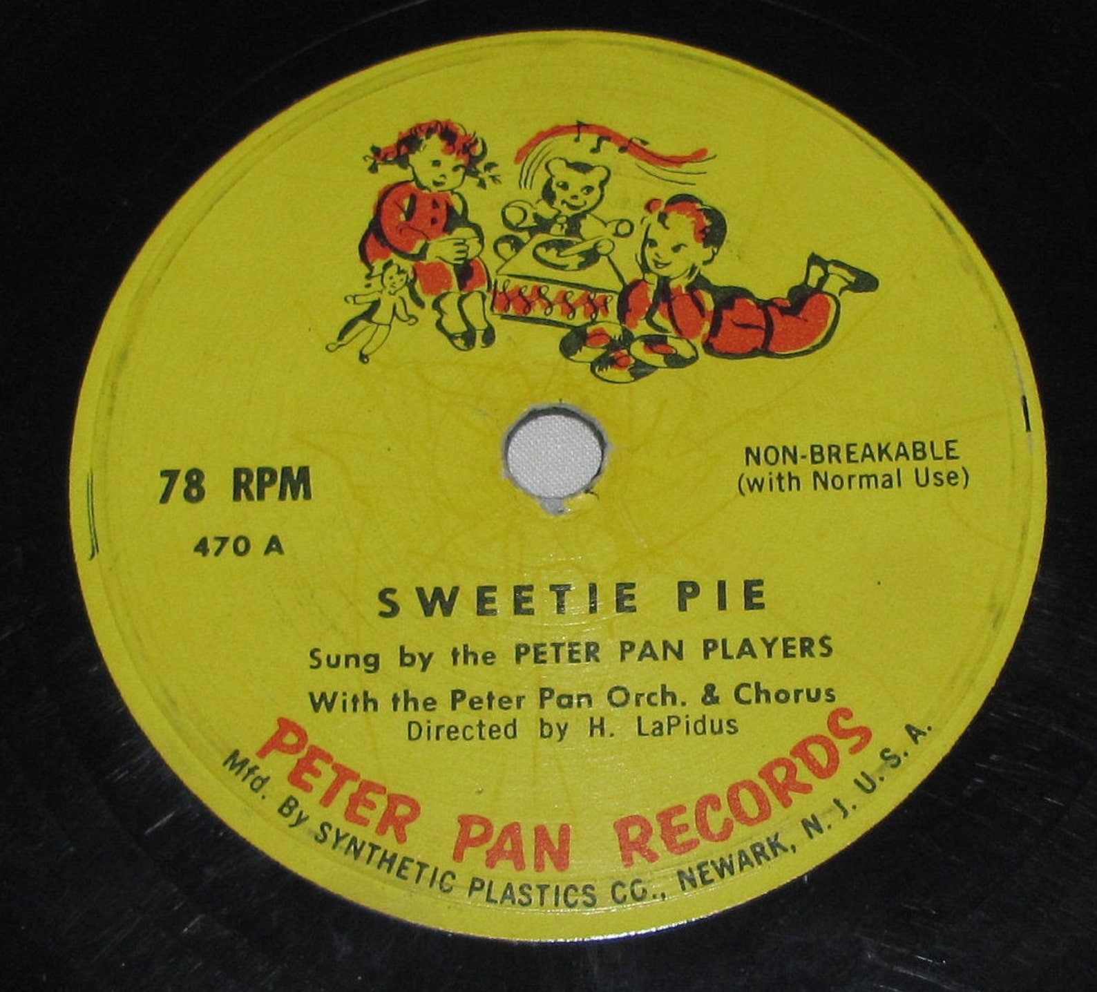 Vintage 1940s Peter Pan Records 78 RPM Vinyl Record Album Sweetie Pie ...