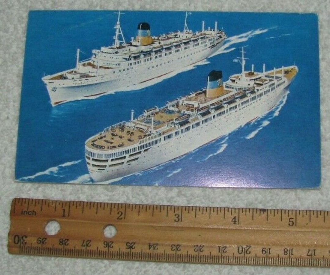 TSS Queen Anna Maria / Olympia - Greek Line - Ship / Oceanliner Vintage ...