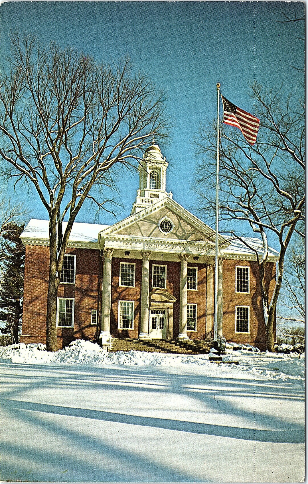 Postal vintage sin publicar Hanscom Hall Gould Academy Bethel Maine ME ...