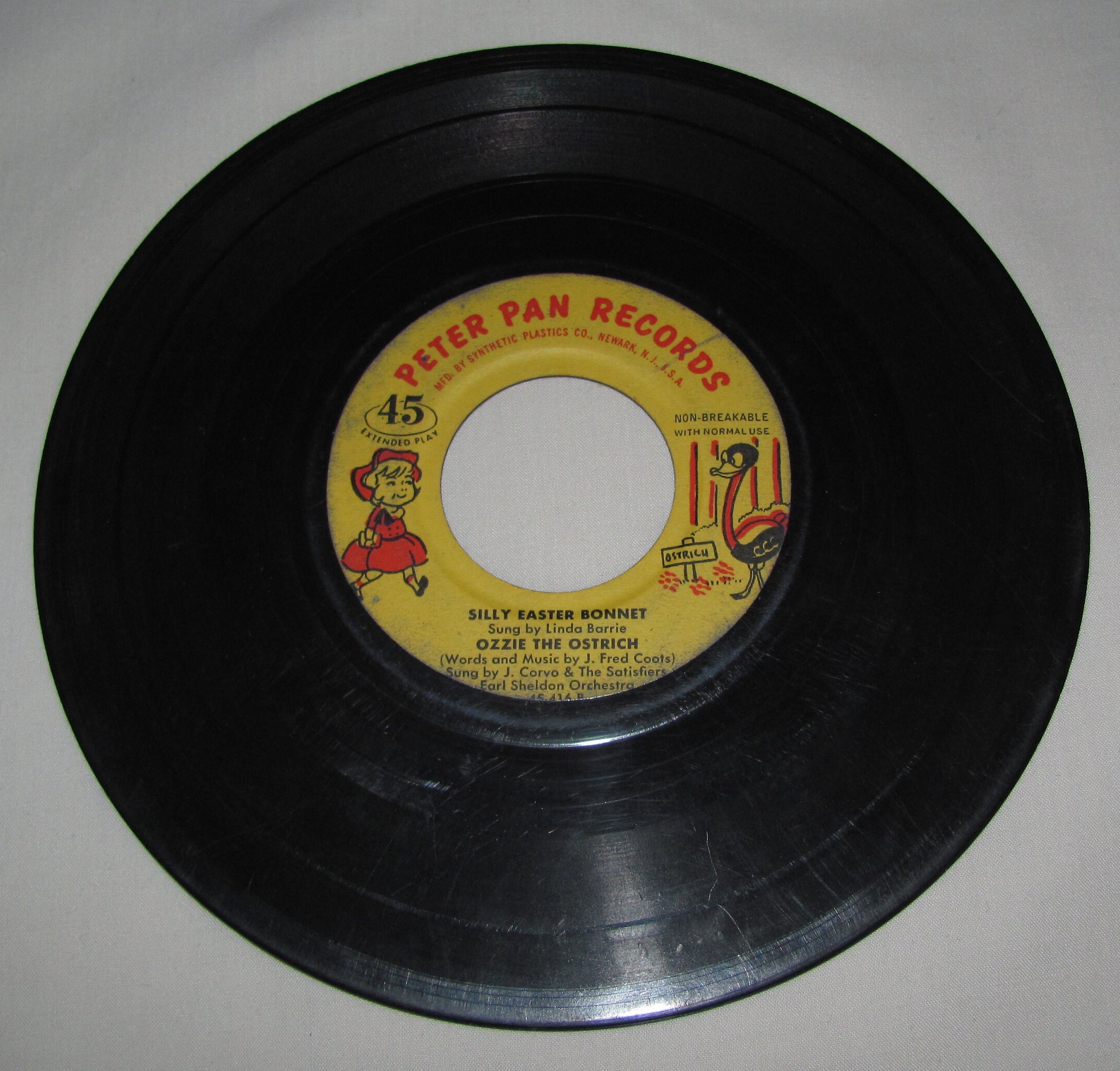 Vintage 1949 Peter Pan Records 45 RPM Vinyl Record Funny | Etsy