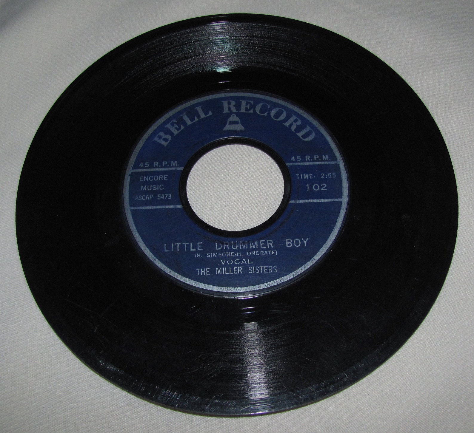 Vintage 1950s 45 RPM Vinyl Record Album Little Drummer Boy / the ...