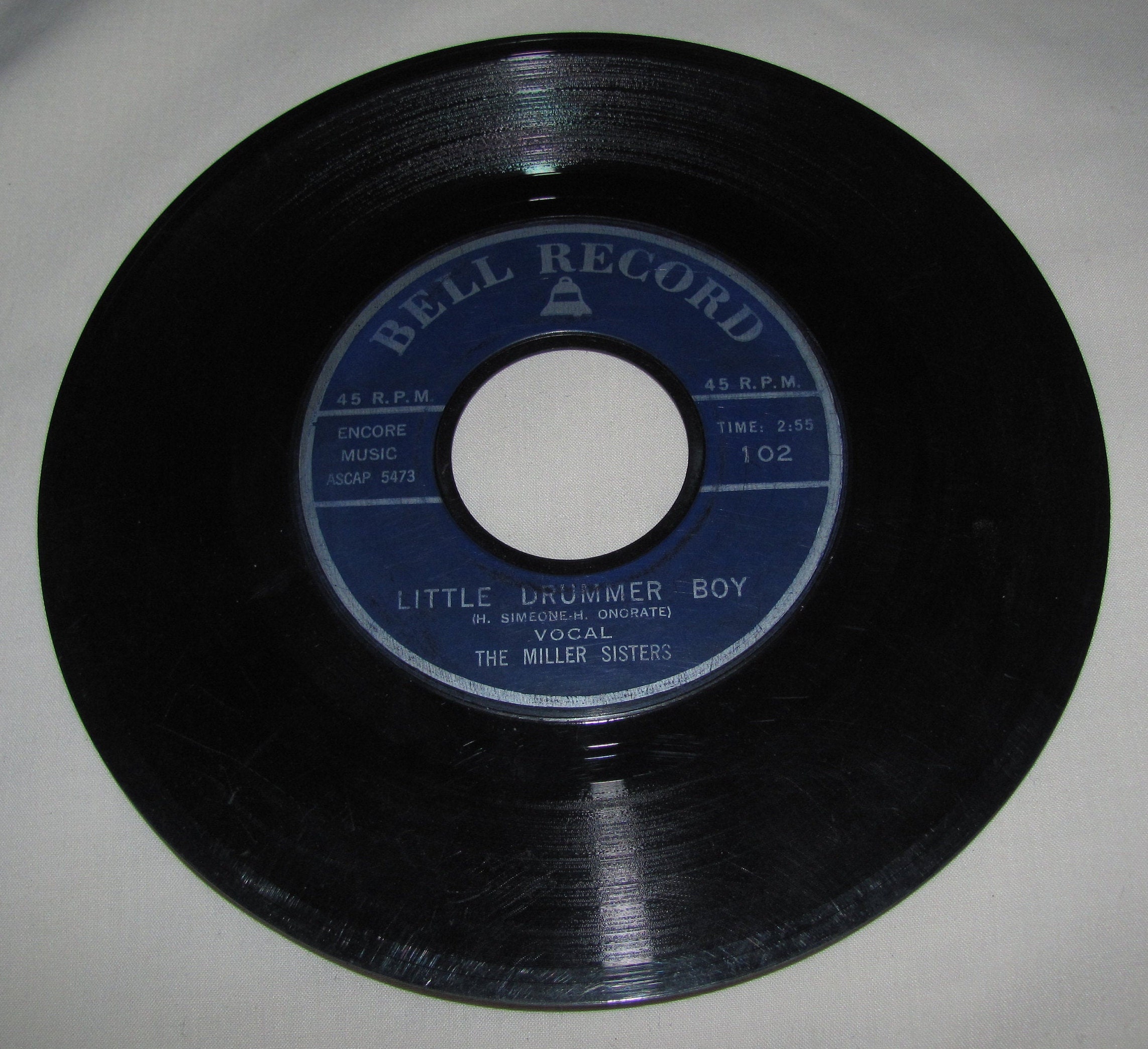 Vintage 1950s 45 RPM Vinyl Record Album Little Drummer Boy / the ...