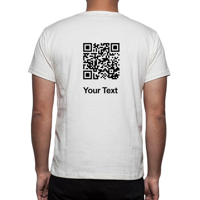 Custom QR Code T shirts Customized T Shirts Unisex T shirt Custom